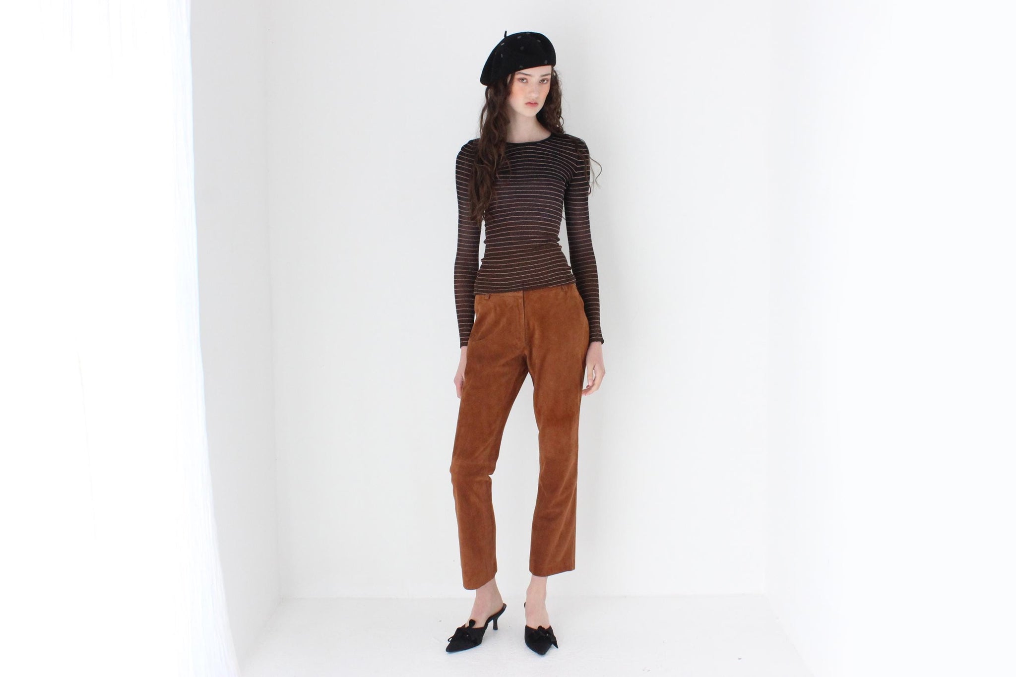 FRENCH COLLECTION 90s Moschino Genuine Suede Beatnik Trousers